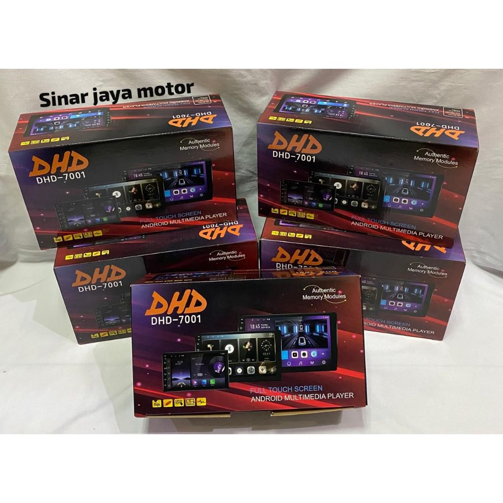 Jual Carplay Head Unit ANDROID 7 INCH Double Din DHD-7001 GPS ...