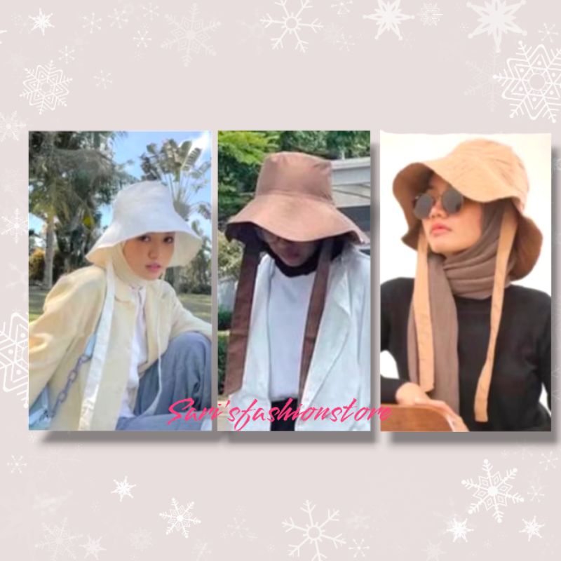 Jual SFS- Bucket Hat/ wide bucket hat/ Topi kekinian/ Topi selebgram ...