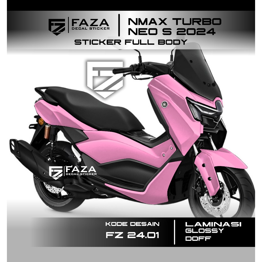 Jual FAZA DECAL - (COD) Decal Stiker Nmax Turbo 2024 Full Body Polos ...