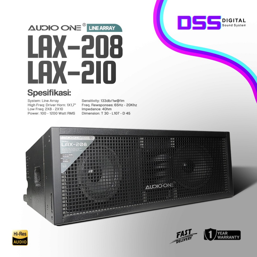 Jual Audio One Speaker Line Array Passive Type LAX 208 & LAX 210 8 & 10 ...