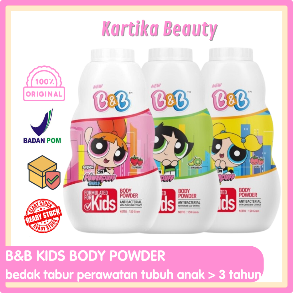 Jual B&B BODY POWDER FOR KIDS | BNB BEDAK TABUR BADAN WANGI UNTUK ANAK ...
