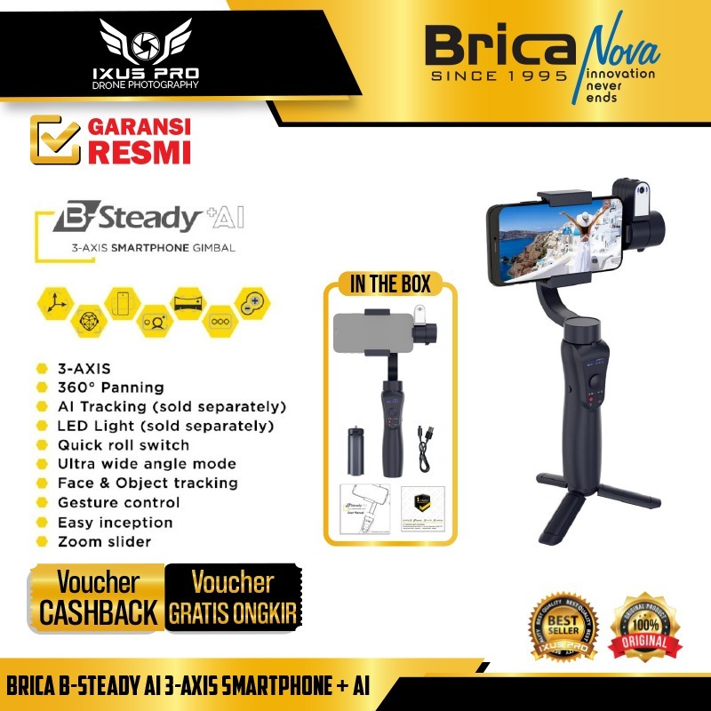 Jual Brica B-Steady AI - BSteady AI 3-Axis Smartphone | Shopee Indonesia