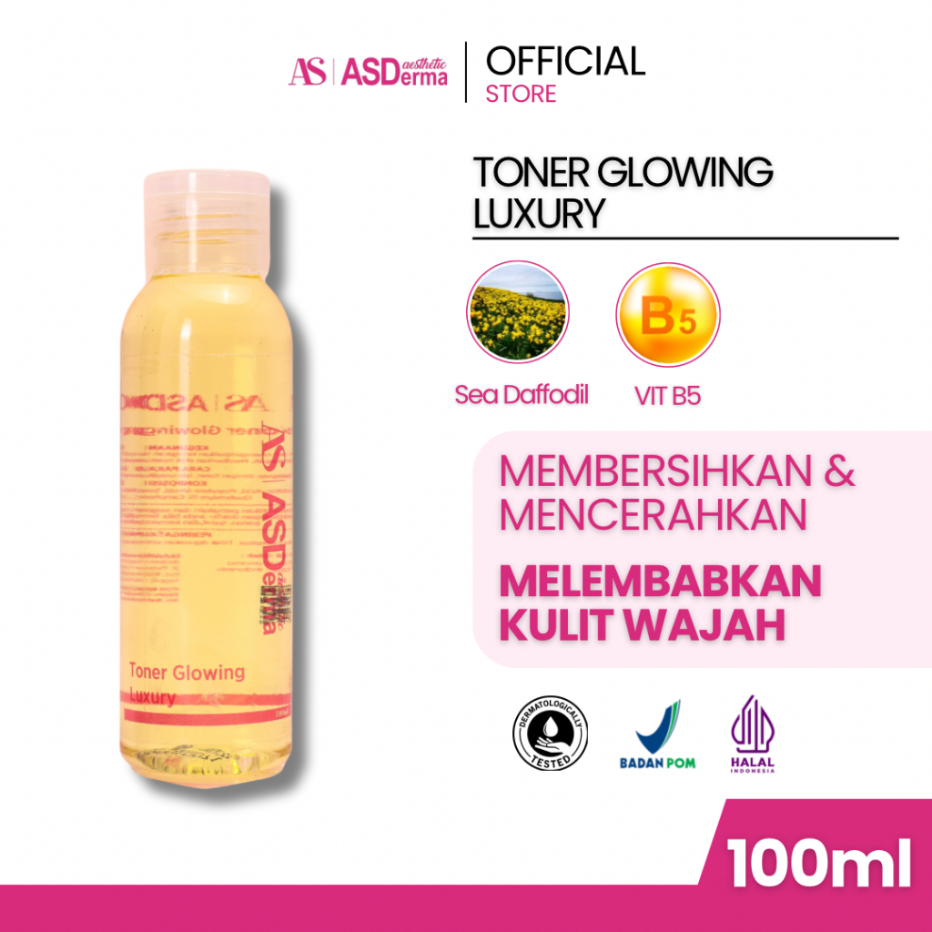 Jual Asderma Aesthetic Toner Glowing Luxury 100ml | Shopee Indonesia