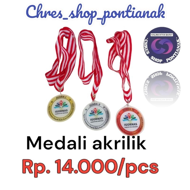 Jual Mendali akrilik satuan | Shopee Indonesia