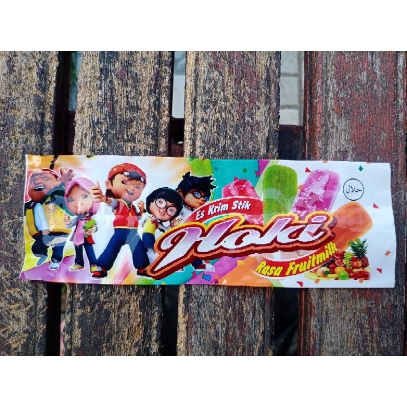 Jual Bungkus Kemasan Plastik Es Krim Es Loli / Es Stik HOKI FRUITMILK ...