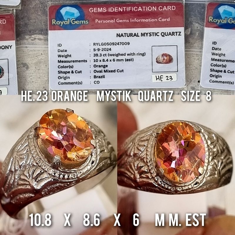 Jual NATURAL ORANGE DAN MULTI COLOR MYSTIK QUARTZ. LUSTER AJIB PLUS MEMO | Shopee Indonesia