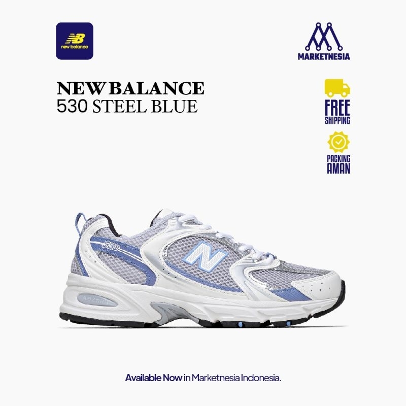 Jual New Balance 530 Steel Blue 100% Original BNIB | Shopee Indonesia