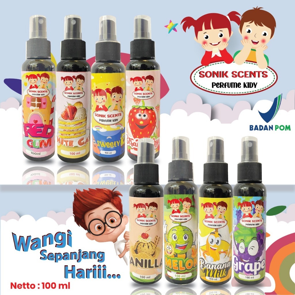 Jual (BPOM) Parfum Kidy Parfum Anak Minyak Wangi Non Alcohol 100ml ...