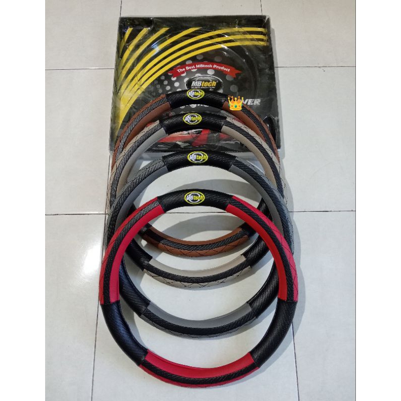 Jual Cover stir mobil universal bordir MBtech M / bungkus stir mobil ...