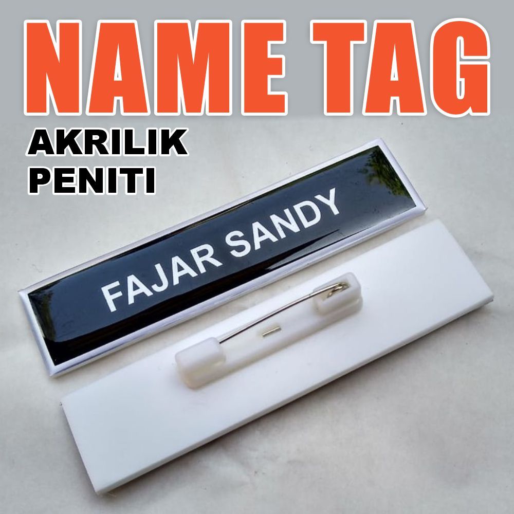 Jual Nama Dada Resin / Name Tag / Nametag / Papan Nama Dada / Name Tag ...