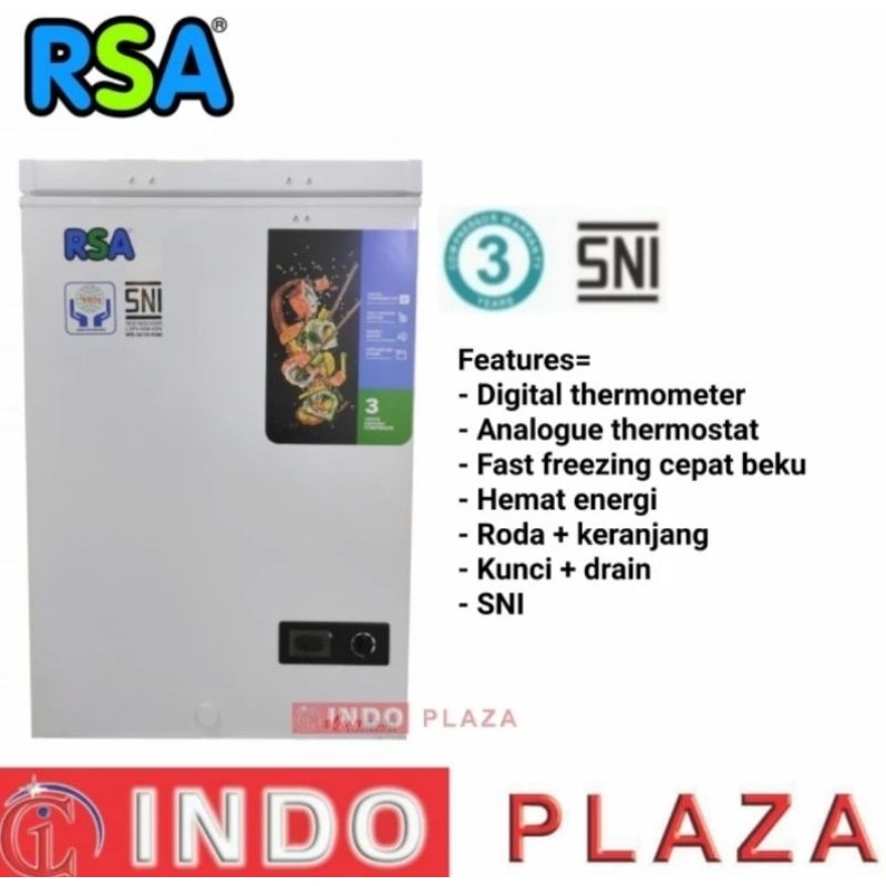 Jual CHEST FREEZER RSA CF-110 (100 LITER) | Shopee Indonesia