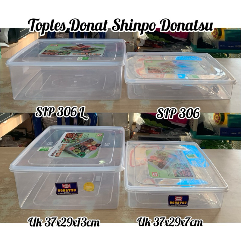 Jual tempat donat / toples donat/ kotak donat shinpo / tempat penyimpan ...