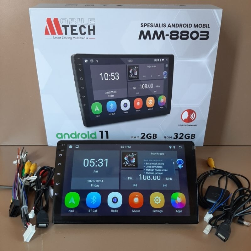 Jual Head Unit Android Mtech 8803 Voice Command Android 9 Inch Ram 2 Gb