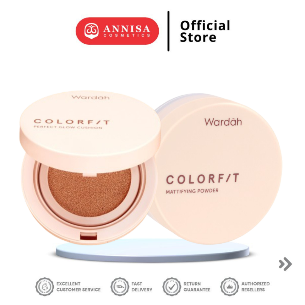 Jual Wardah Colorfit Bundle (Perfect Glow Cushion dan Mattifying Powder ...