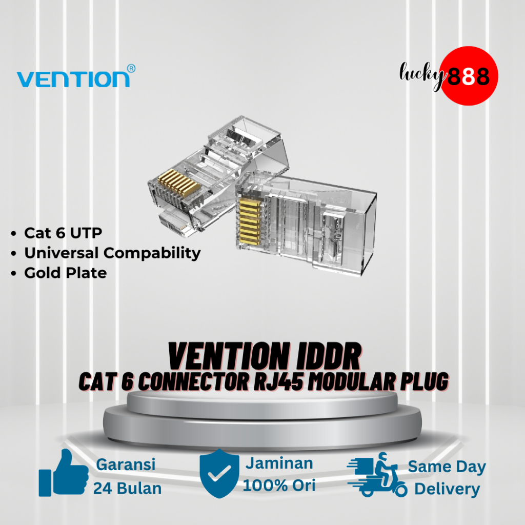 Jual VENTION - Kepala Kabel LAN RJ45 Cat6 Cat6A UTP FTP Modular Plug ...