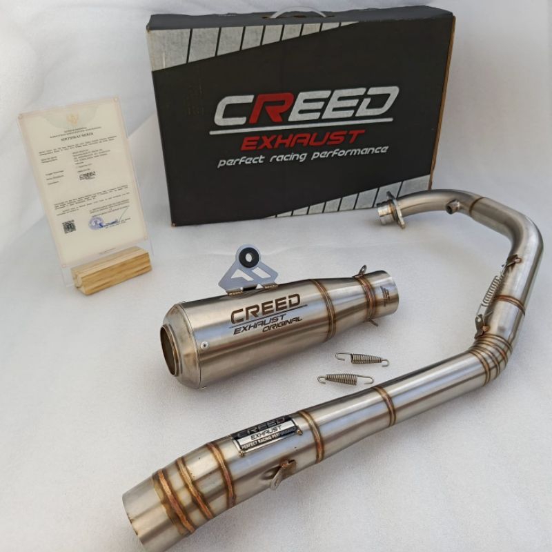 Jual TERBARU!! KNALPOT RACING ROAD RACE ORIGINAL CREED EXHAUST, knlpot ...