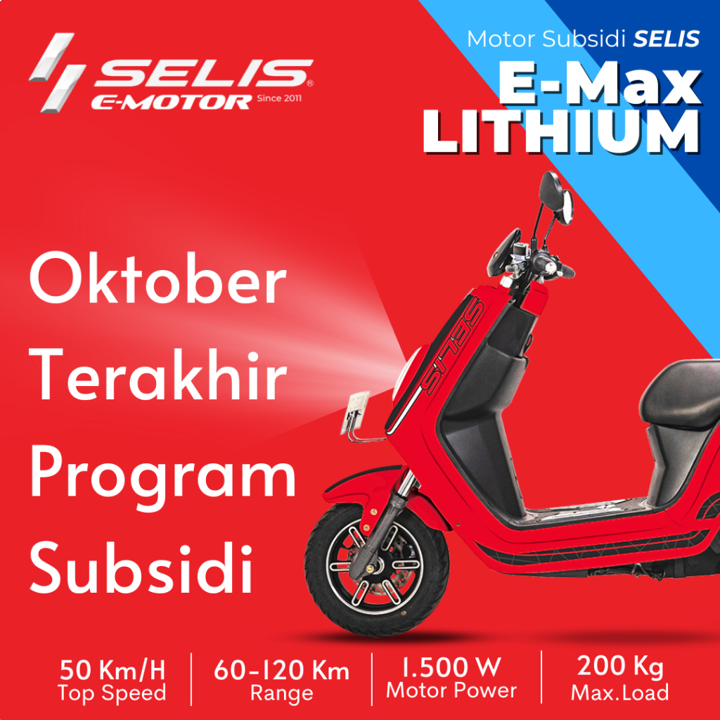 Jual SELIS Motor Listrik Emax - Battery Single Lithium - Jabodetabek ...