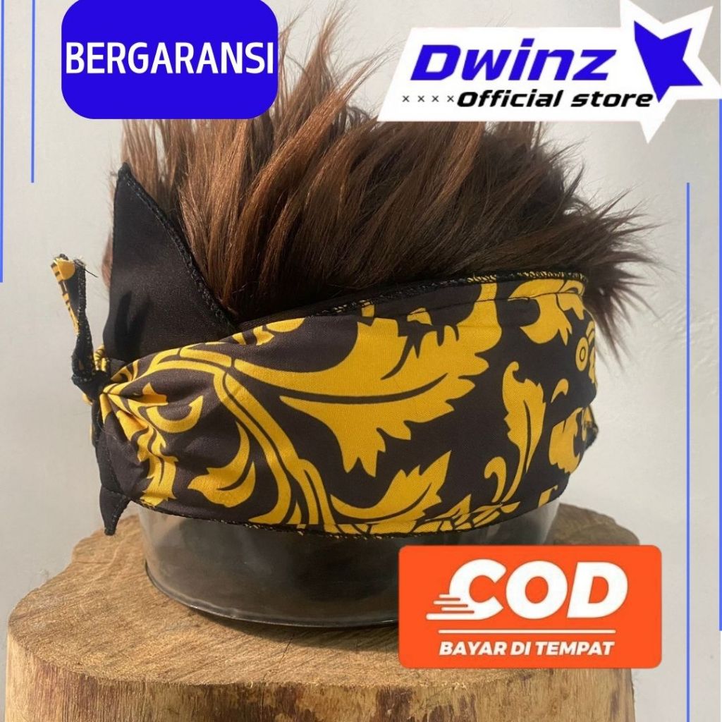 Jual blankon sunda rambut palsu premium topi rambut palsu | Shopee ...