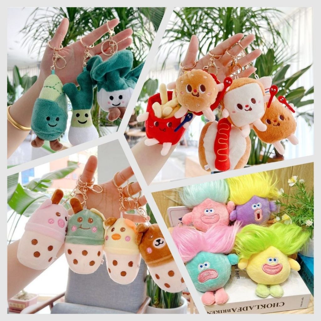 Jual [LOGU] Gantungan Kunci/tas Replika makanan, Keychain Model tea ...