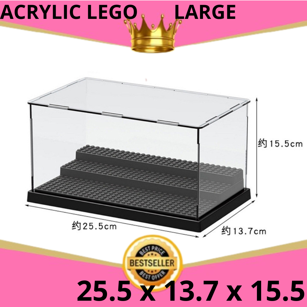 Jual BRICKS BASE PLATE MINI DISPLAY BOX BRICK MINIFIGURE DISPLAY ...