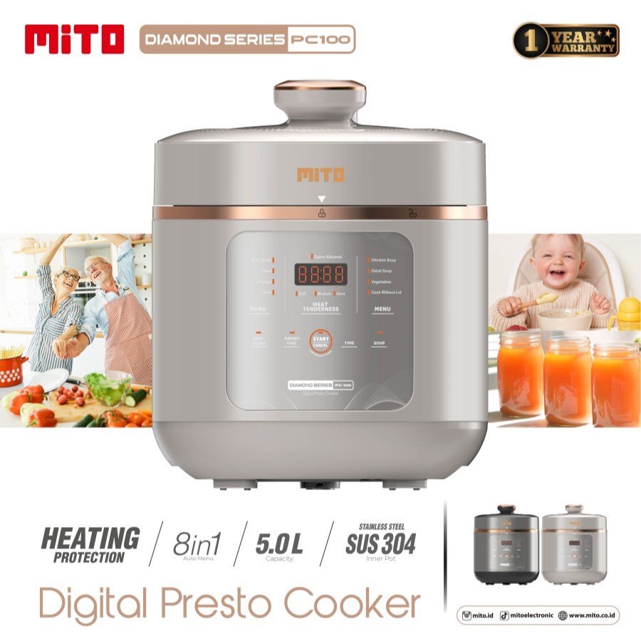 Jual MITO DIGITAL PRESTO COOKER 5L | 700 WATT | MITOCHIBA | Shopee Indonesia