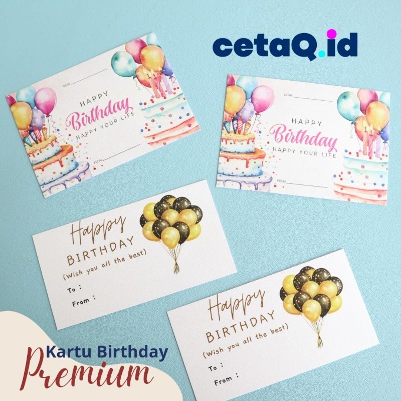Jual Kartu Ucapan Selamat Ulang Tahun / Happy Birthday Card Kertas Fancy Glitter | Shopee Indonesia