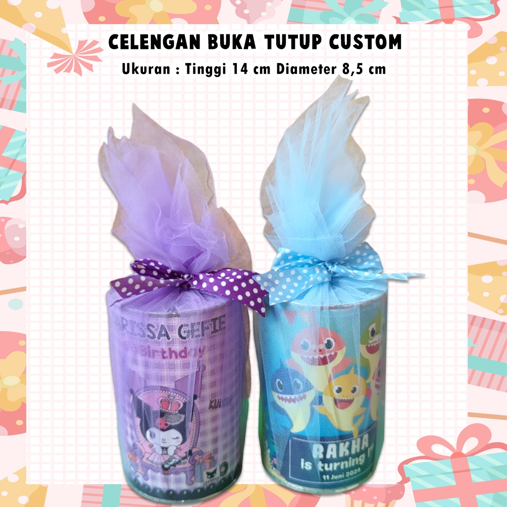 Jual Celengan kaleng custom nama dan photo kemasan tile | Shopee Indonesia