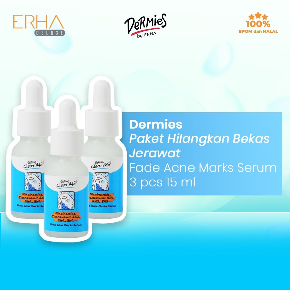 Jual Dermies Clear Me Fade Acne Marks Serum + Niacinamide (x3 ...