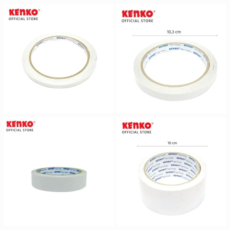 Jual ECER Double tape dobel tip 6 / 12 / 24 / 48 mm lakban timbal balik ...