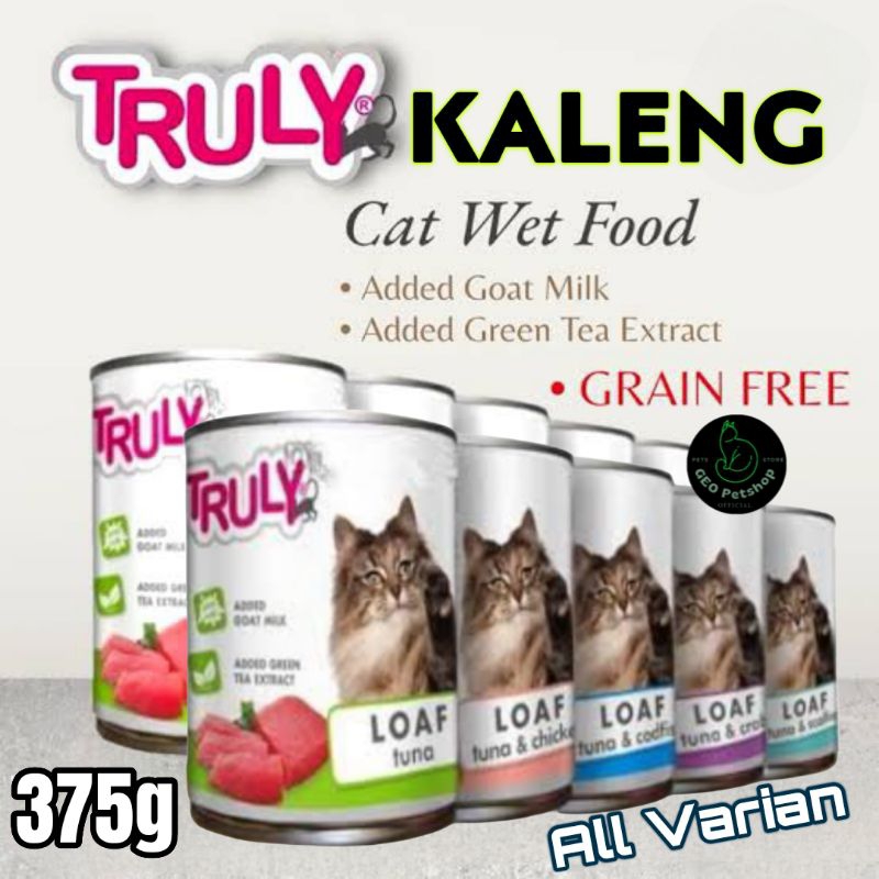 Jual Truly Kaleng 375g Grain Free Cat Wet Food Truli All Varian Makanan ...