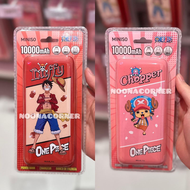 Jual Miniso x One Piece ‼️ Powerbank 10000 mAh with Cable Iphone & Type ...