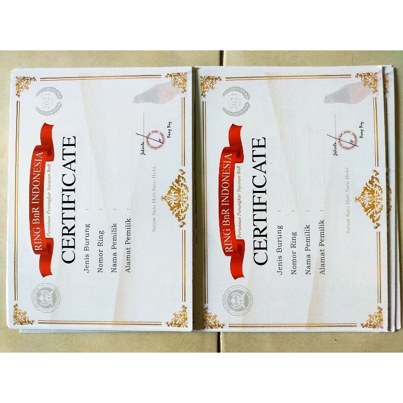 Jual sertifikat BNR burung murai original bnr | Shopee Indonesia