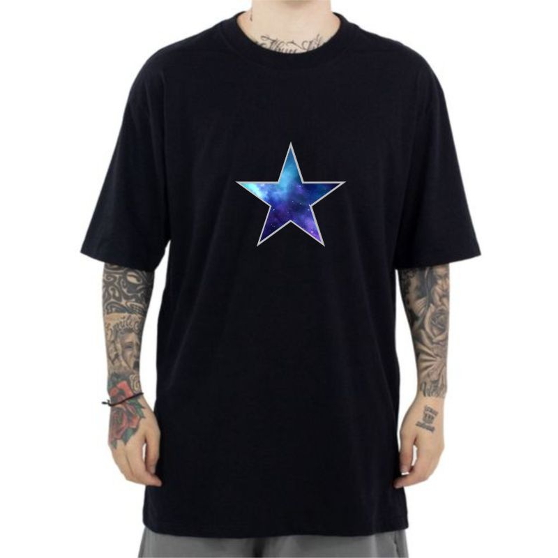 Jual KAOS BINTANG MOTIF GRADASI/T-SHIRT KAOS BINTANG KATUN COMBED 30s ...