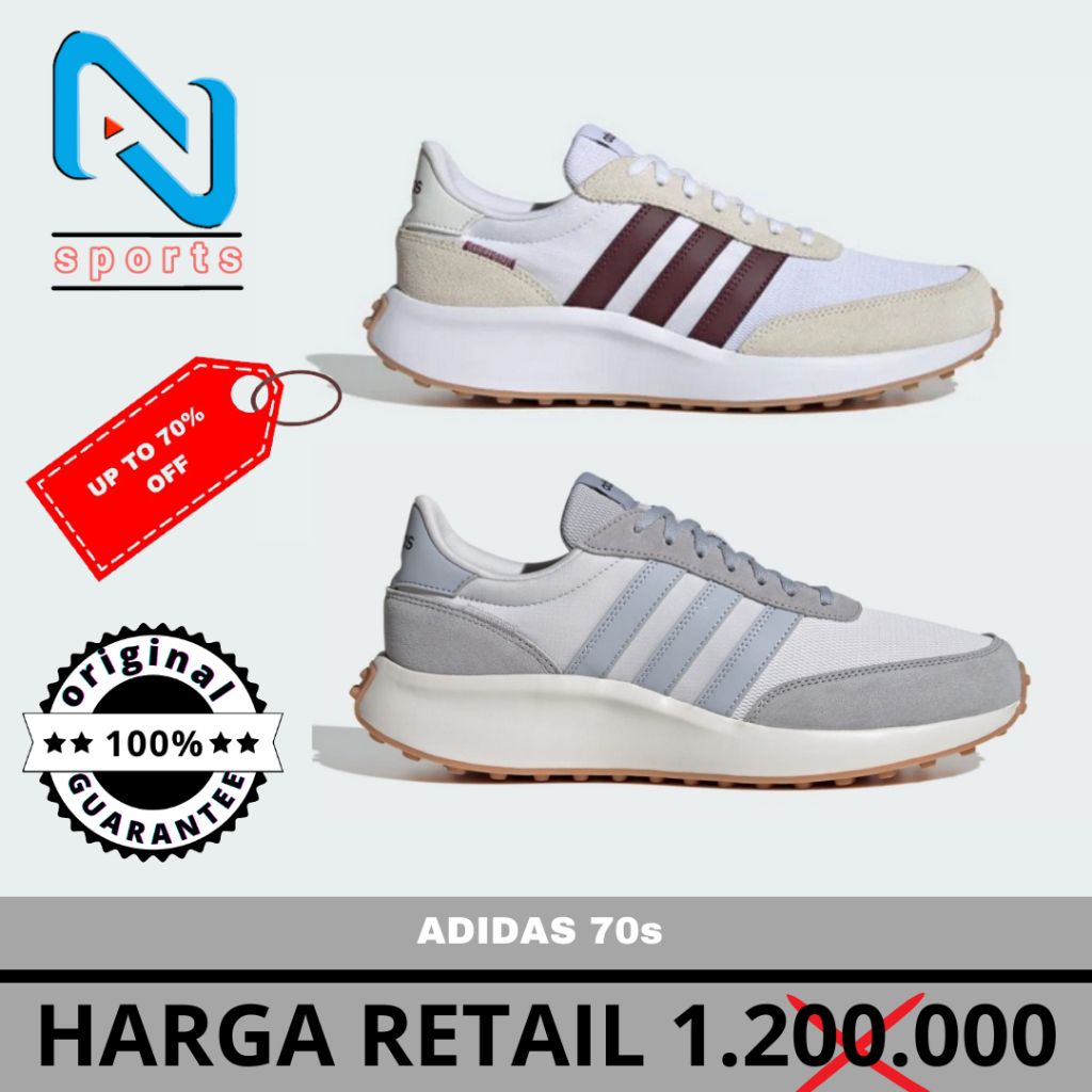 Jual Sepatu ADIDAS RUNNING Run 70s Shoes Pria Abu-abu Original 100% ...