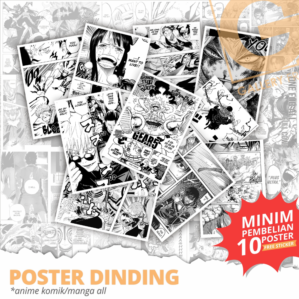 Jual Poster Hiasan Dinding Anime KOMIK (manga) A5+ (15x22cm) | Shopee ...