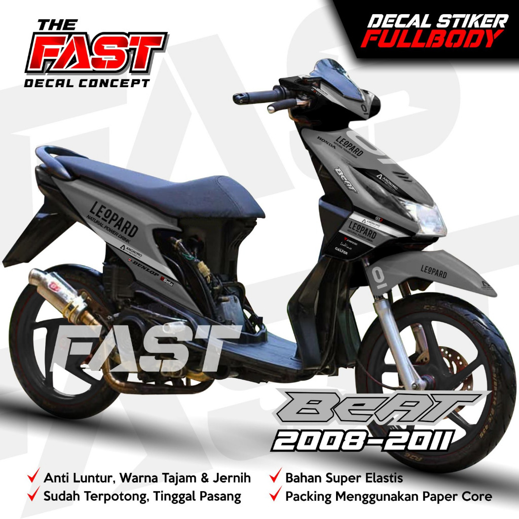 Jual Decal Stiker BEAT KARBU 2008-2011 Racing Fullbody Stiker Dekal ...
