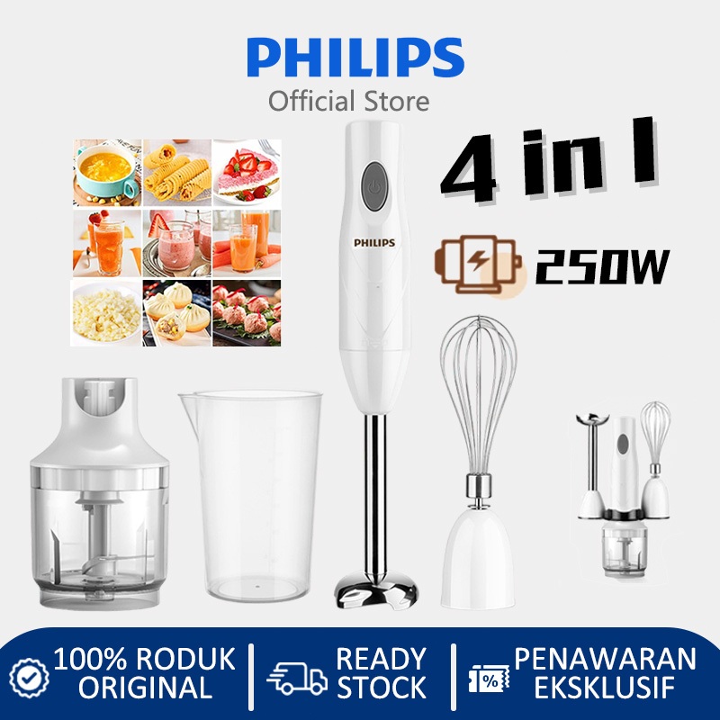 Jual Hand Blender Philips 4 in 1 Multifungsi Blender Tangan portable ...