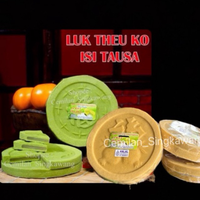 Jual KUE BULAN LUK THEU KO PANDAN isi TAUSA HALAL / MOONCAKE SARI ...