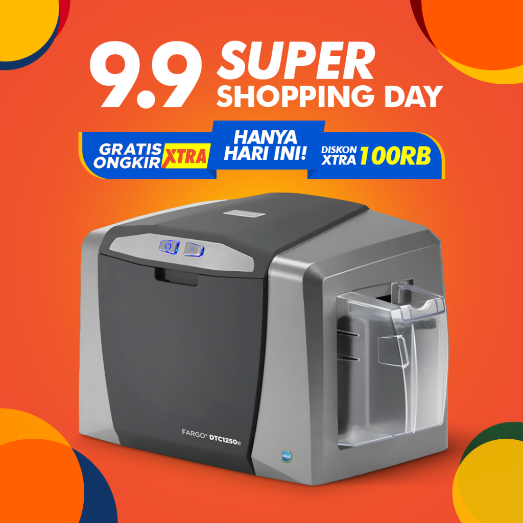 Jual Fargo DTC-1250e ID Card Printer Single Side Cetak Kartu PVC 300dpi ...