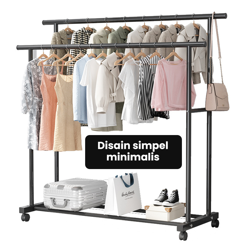 Jual Greenland Rak Baju Stand Hanger Gantungan Pakaian Gantung Mulig ...