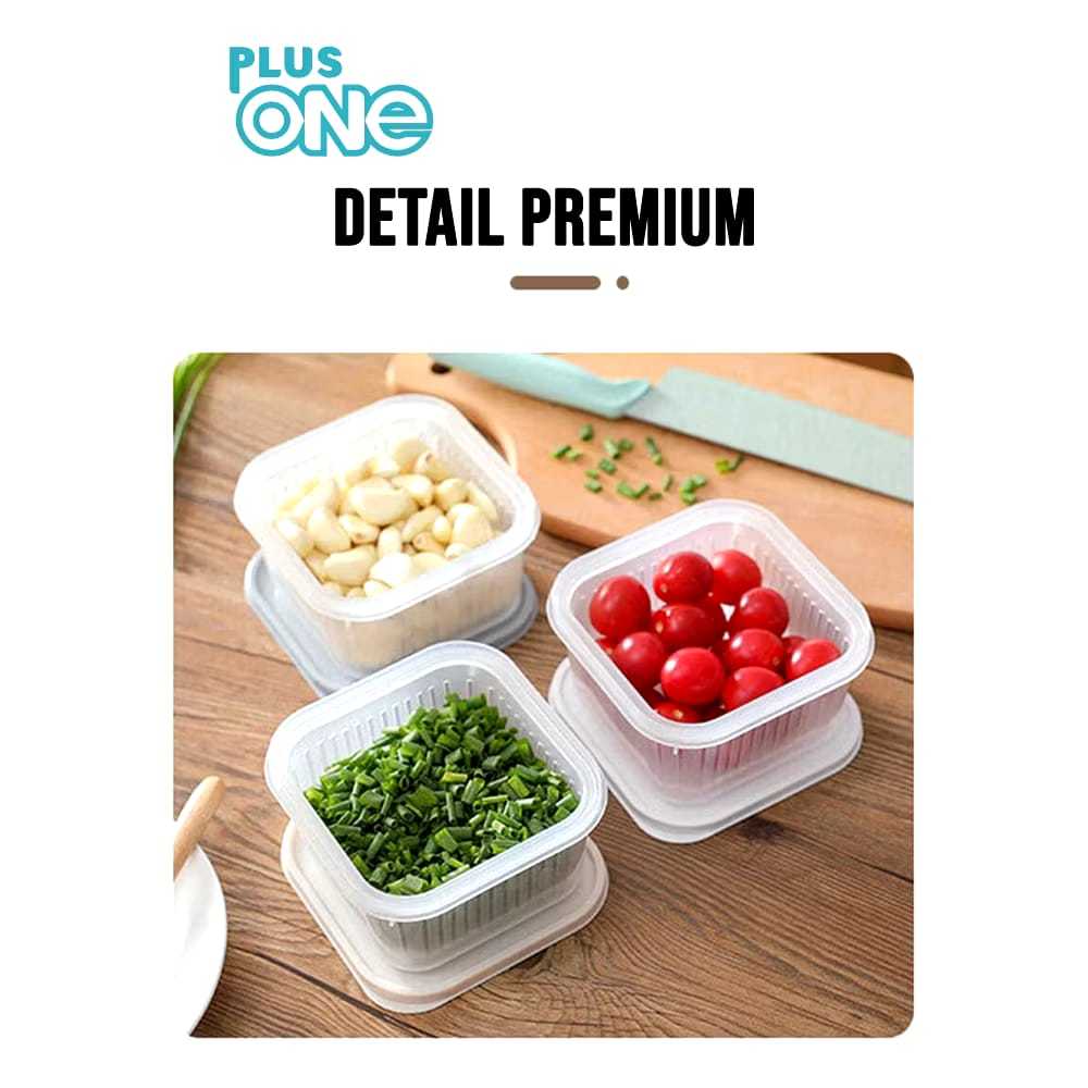 Jual Plusone Tempat Bawang Wadah Penyimpanan Saringan Serbaguna Kotak ...