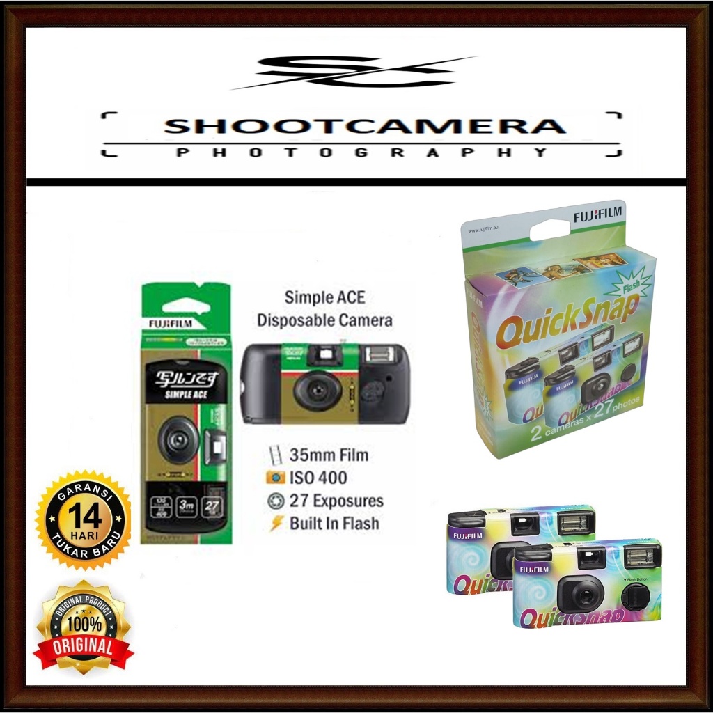 Jual Fujifilm Simple Ace ISO 400 Disposable Camera - FUJIFILM ...