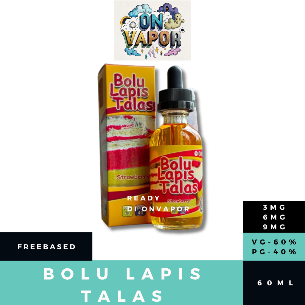 Jual Bolu Lapis Talas Strawberry Liquid 60ML | Shopee Indonesia