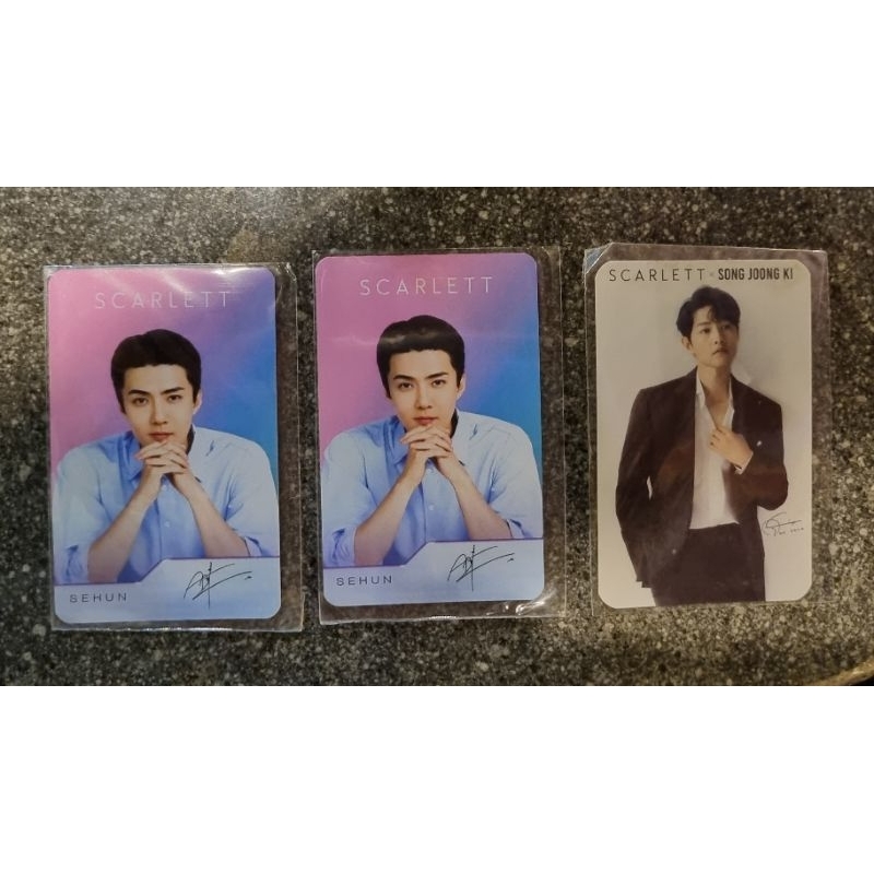 Jual PHOTOCARD OFFICIAL SCARLETT SEHUN EXO & SONG JOONGKI | Shopee ...
