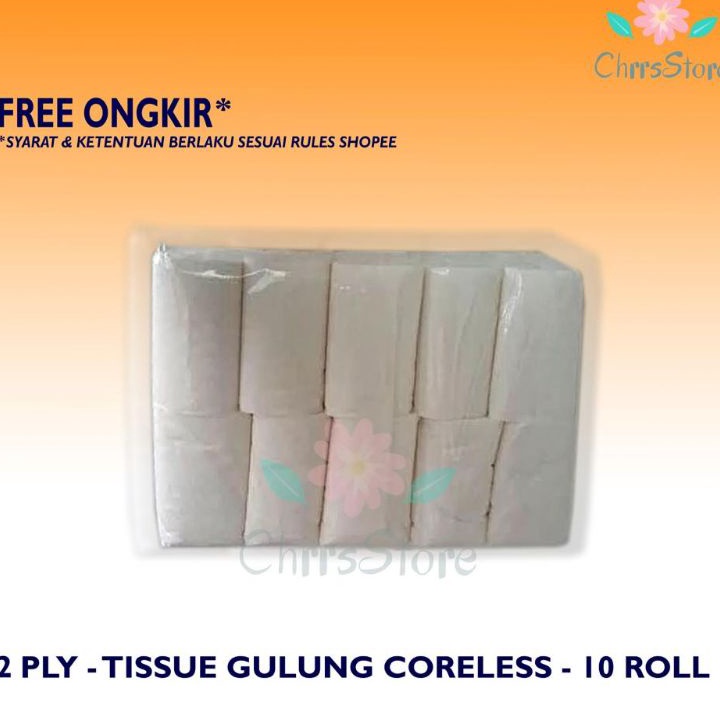 Jual BELI Tissue Tisu Gulung Roll Coreless Tanpa Tulang 2ply Isi 1 Roll ...