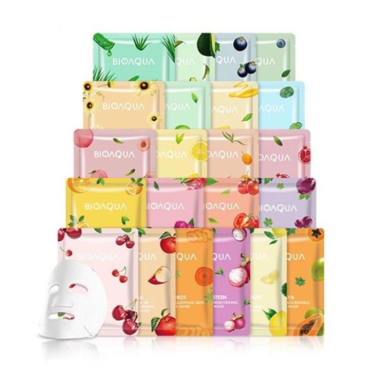 Jual BIOAQUA SHEET MASK VEGGIES 28GR/MASKER WAJAH BIOAQUA SAYUR ...