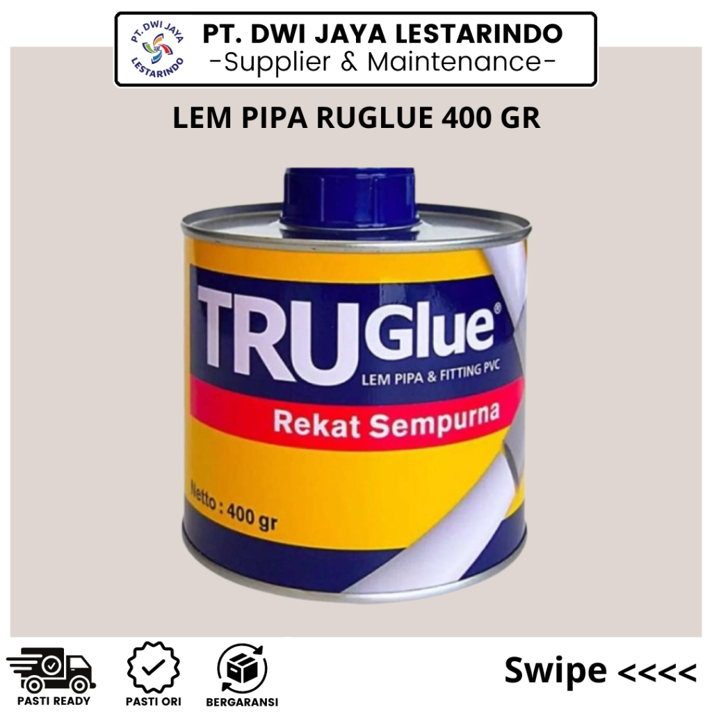 Jual Lem Pipa PVC RuGLUE 400 gr | Shopee Indonesia
