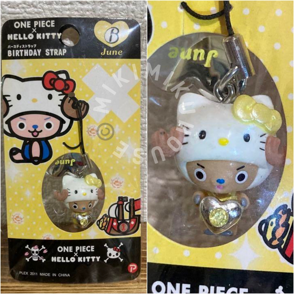 Jual OFFICIAL ONE PIECE X SANRIO BIRTHDAY KEYRING HELLO KITTY COLLAB ...