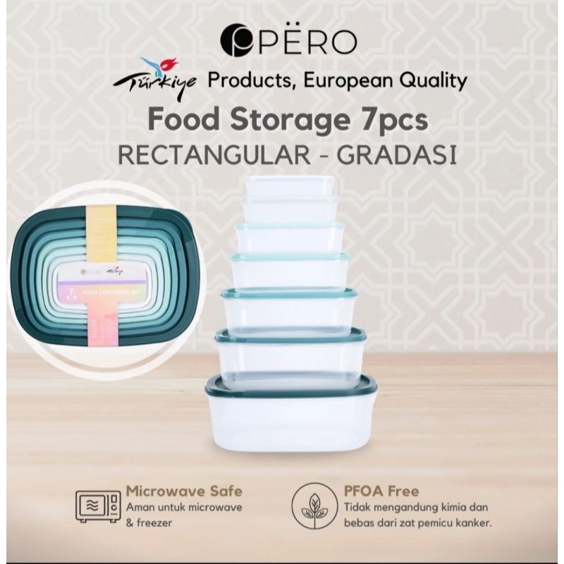 Jual Pero Food Storage Container Set of 5 / Tempat Penyimpanan Makanan ...