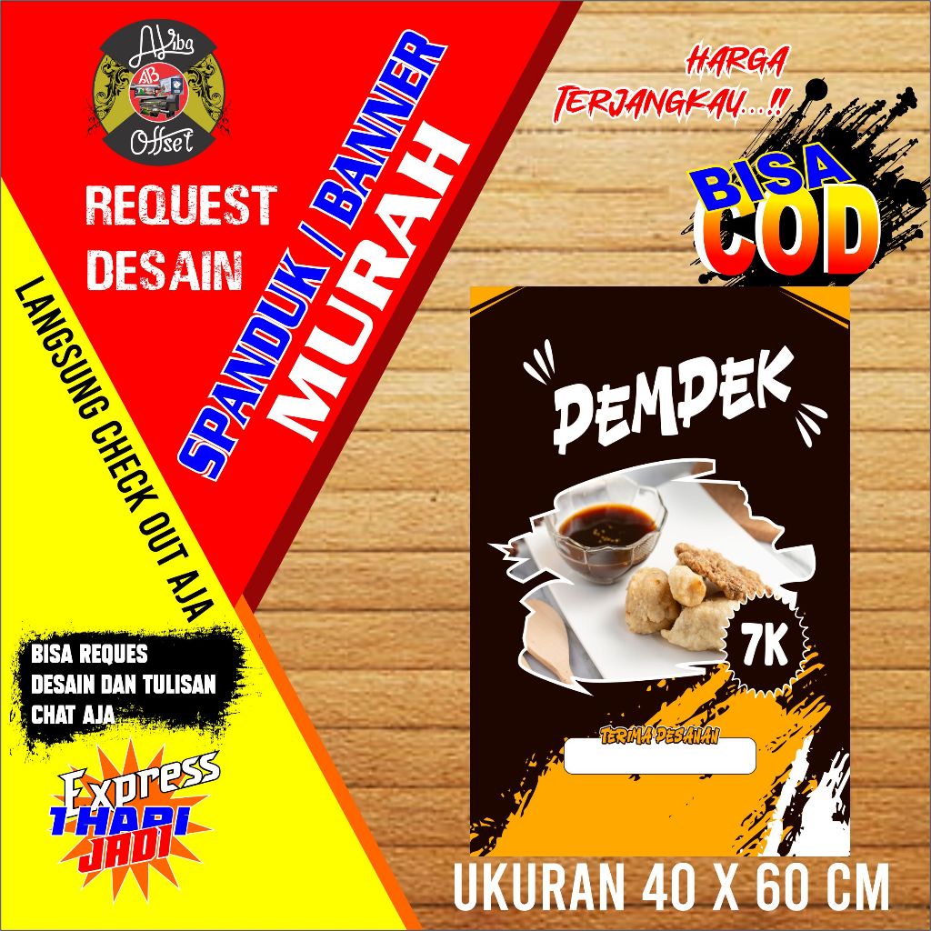 Jual SPANDUK BANNER PEMPEK 01 UKURAN 40X60CM | Shopee Indonesia